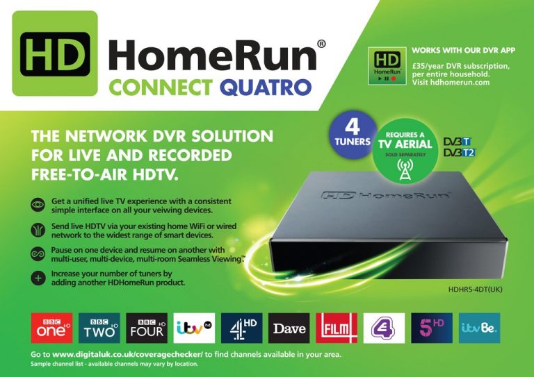 Dvb T T2 C Hdhomerun Flex Quatro Hdfx 4dt Silicondust Shop